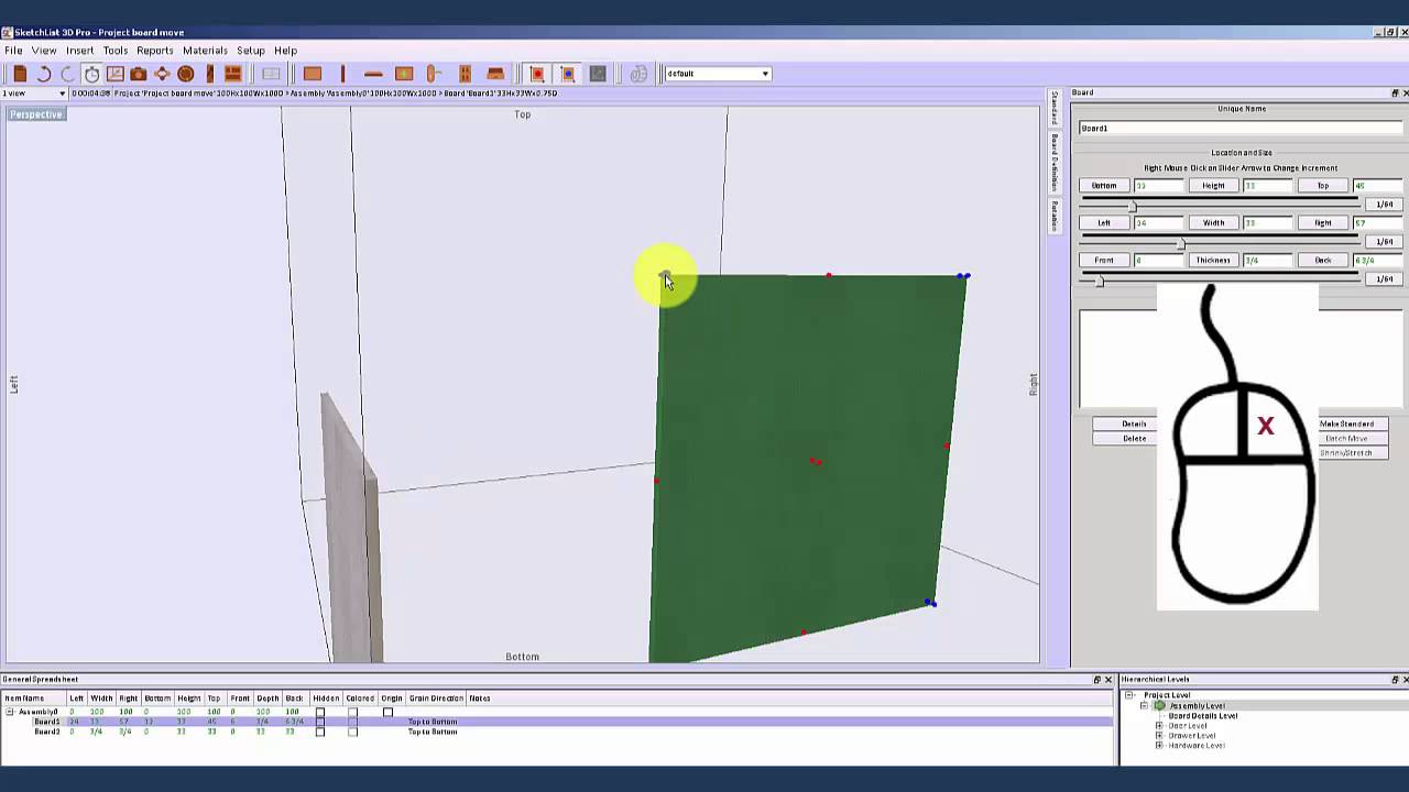 wood projects design software uses virtual board - video